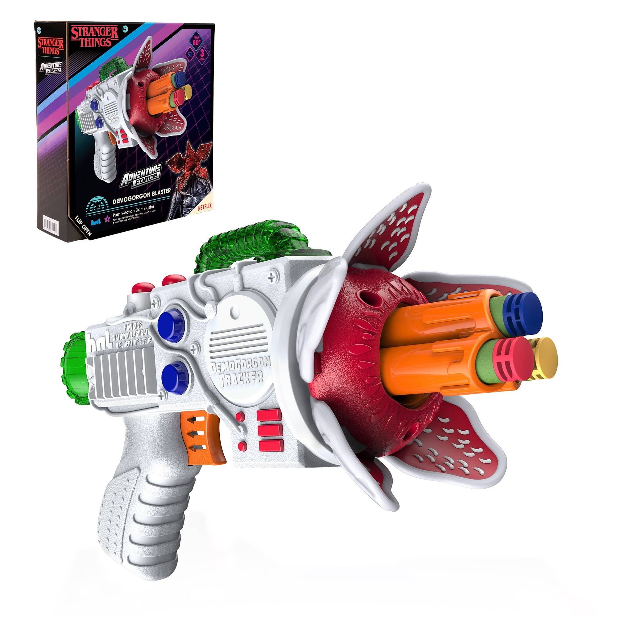 Pistola de dardos de espuma Adventure Force Demogorgon Tracker - Co...