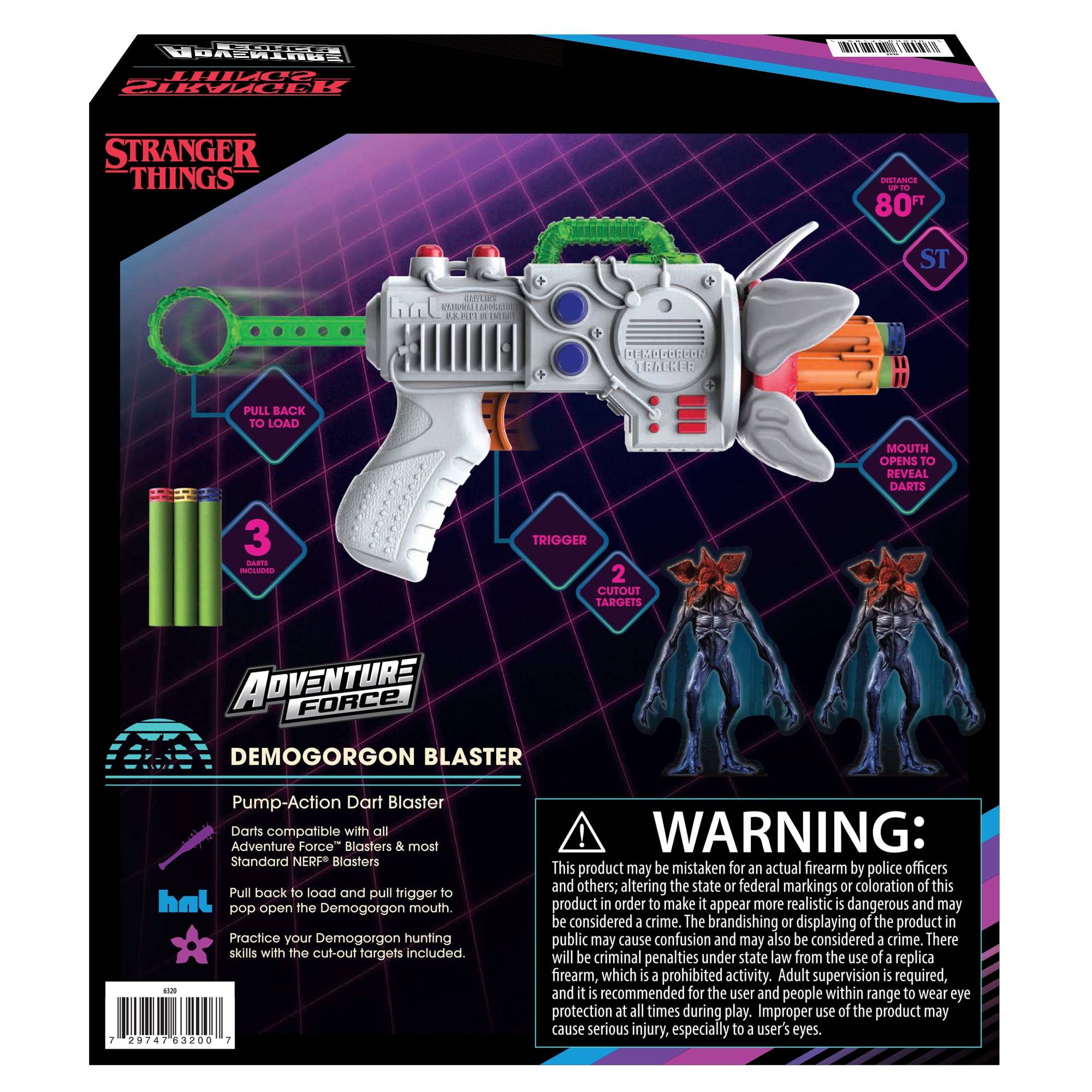 Pistola de dardos de espuma Adventure Force Demogorgon Tracker - Co...